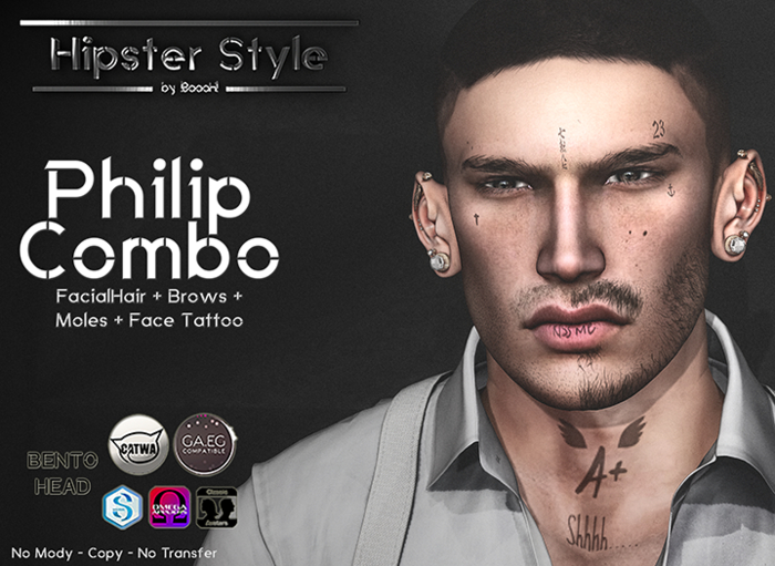 Second Life Marketplace - [Hipster Style] Philip COMBO DEMO